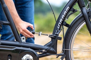A detachable frame at Van Raam bikes