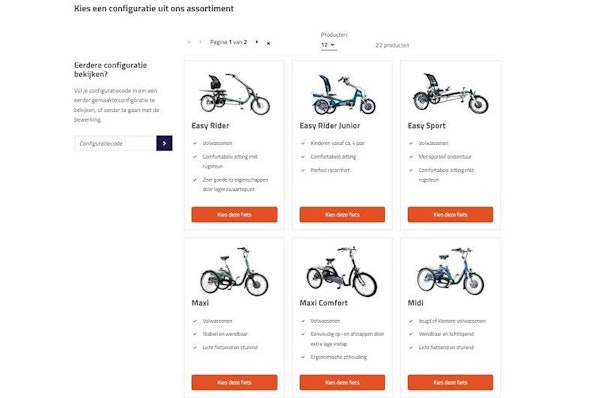 Zelf je Van Raam fiets samenstellen met de fiets configurator | Van Raam