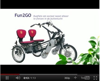 Video for side by side bike double rider tandem tricycle Fun2Go | Van Raam